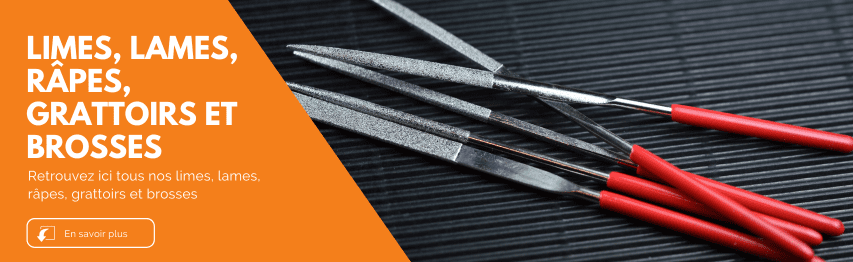 Limes, lames, râpes, grattoirs et brosses | Mongrossisteauto.com